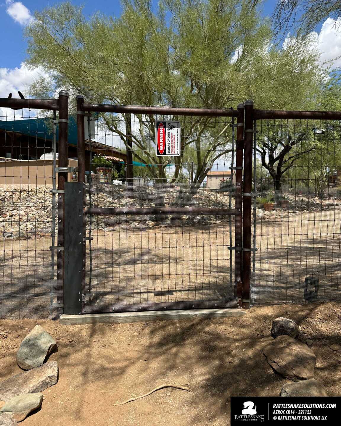 Rattlesnake Fence Completed – Arizona Snake Removal Gallery